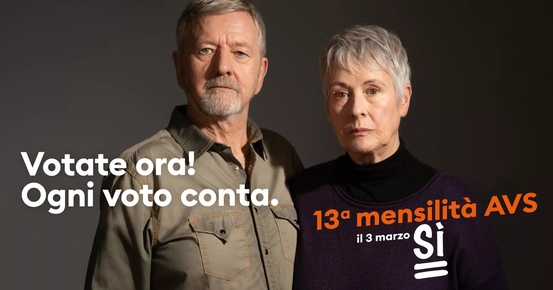 Votate ora! Diciamo SÌ alla 13a mensilità AVS il 3 marzo.